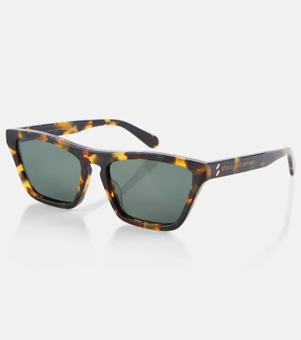 Stella McCartney Tortoiseshell Rectangular Sunglasses