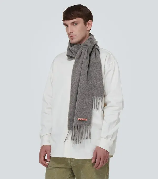 Acne Studios Fringed Wool Scarf