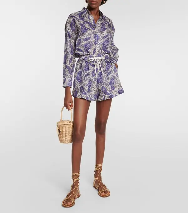 Zimmermann Devi Paisley-print Silk Shirt