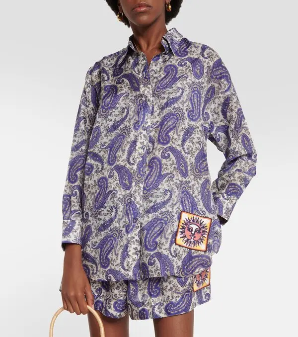 Zimmermann Devi Paisley-print Silk Shirt