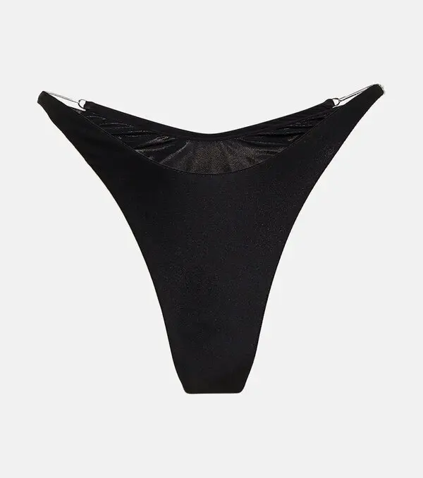 MUGLER Cutout Bikini Bottoms - Black