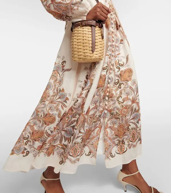 Zimmermann Devi Paisley Linen Maxi Dress