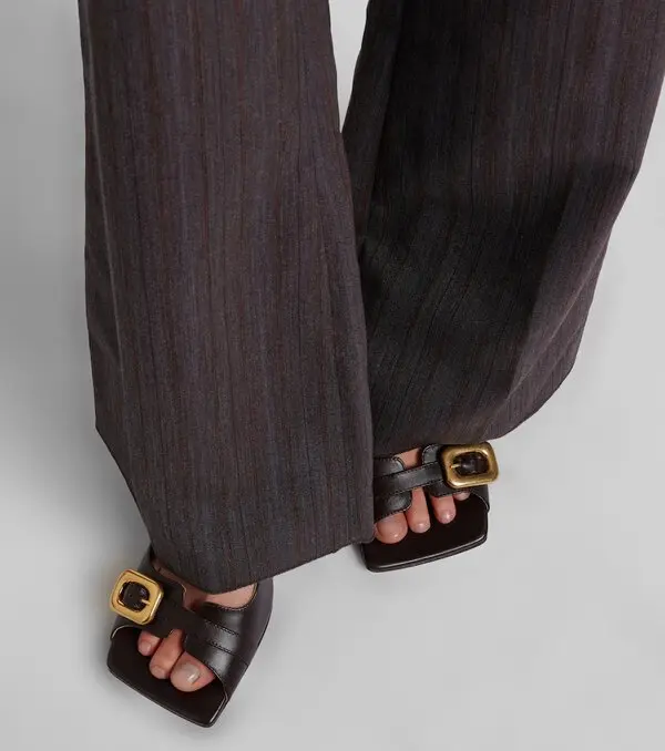 Bottega Veneta Leather Mules - Brown