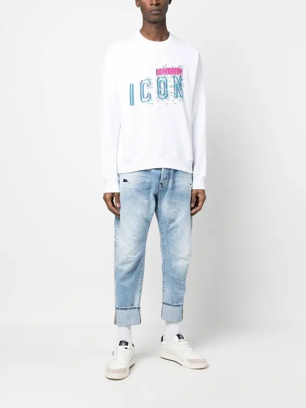 Dsquared2 Icon-print Cotton Sweatshirt