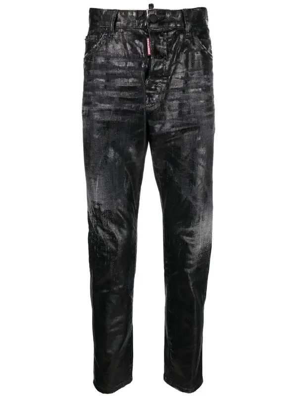 Dsquared2 Coated-finish Slim-fit Jeans