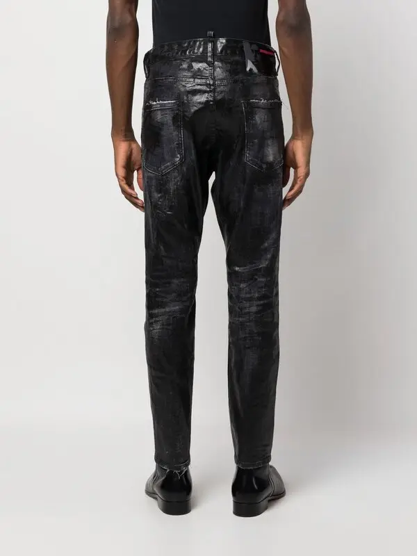 Dsquared2 Coated-finish Slim-fit Jeans