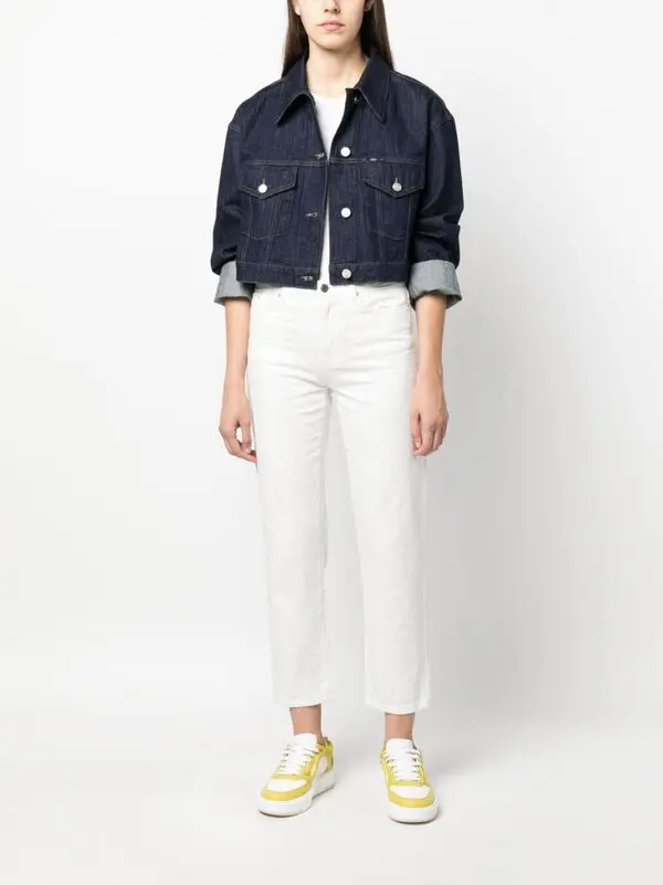 Karl Lagerfeld High-waisted Straight-leg Jeans