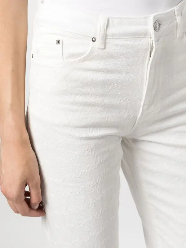 Karl Lagerfeld High-waisted Straight-leg Jeans