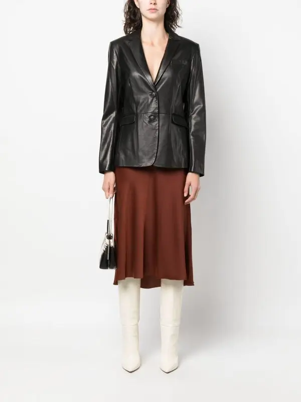 Rag & Bone Charles Single-breasted Leather Blazer