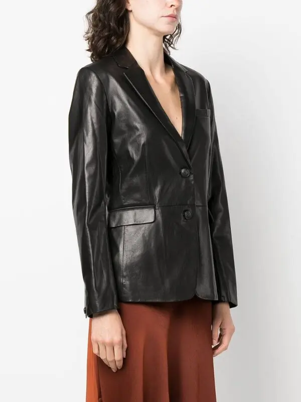 Rag & Bone Charles Single-breasted Leather Blazer