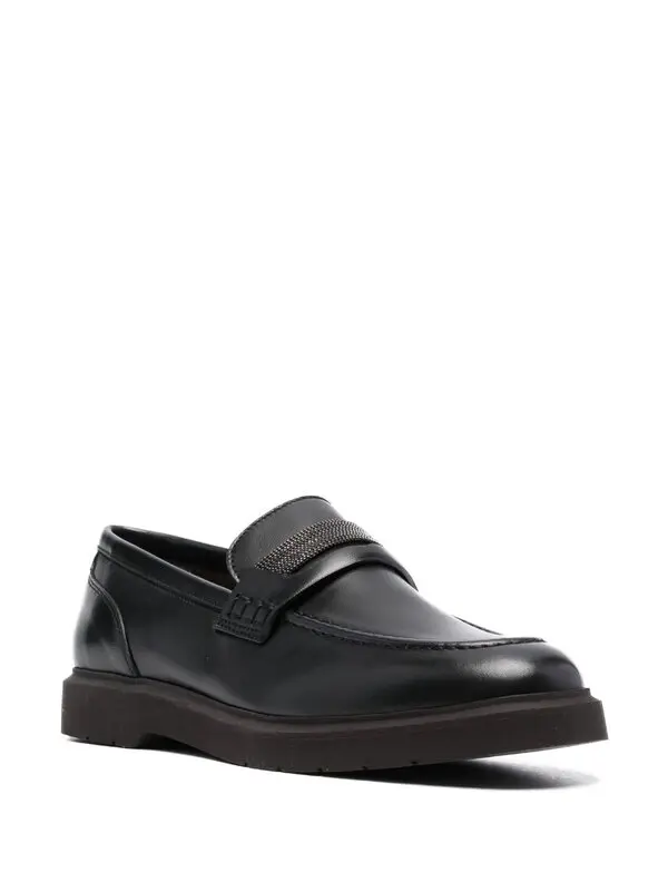 Brunello Cucinelli Monili Chain-embellished Loafers