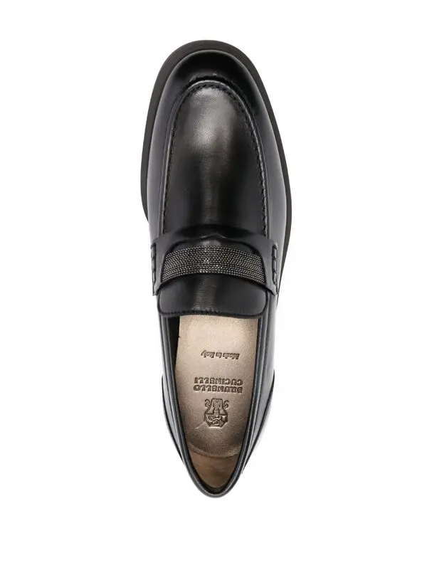Brunello Cucinelli Monili Chain-embellished Loafers