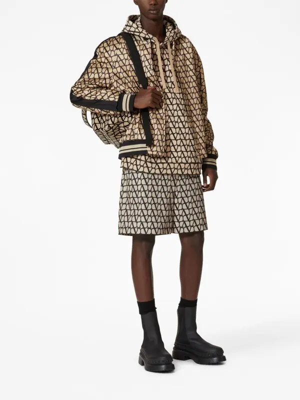 Valentino Garavani Toile Iconographe Cotton Hoodie - Neutrals