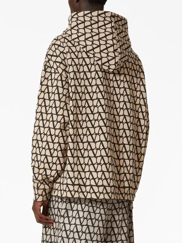 Valentino Garavani Toile Iconographe Cotton Hoodie - Neutrals
