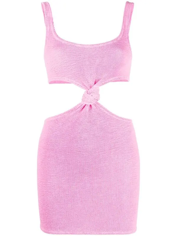 MC2 SAINT BARTH Kim Crinkled Cut-out Minidress