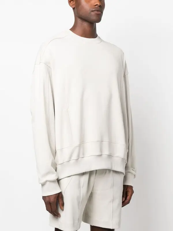 STYLAND X Notrainproof Panelled Cotton Sweatshirt