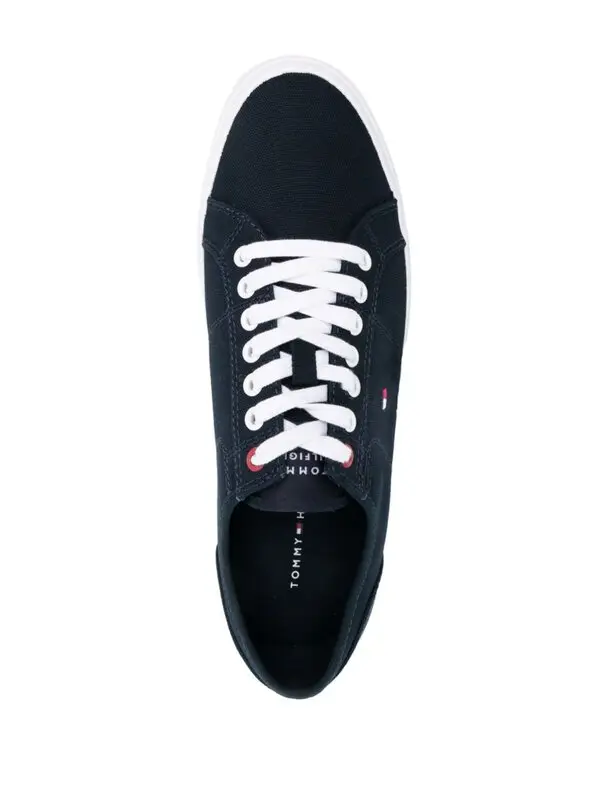 Tommy Hilfiger Signature-detail Low-top Sneakers - Blue
