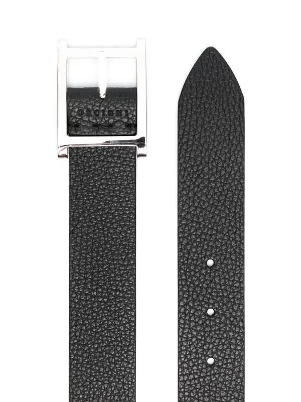 Orciani Logo-debossed Leather Belt