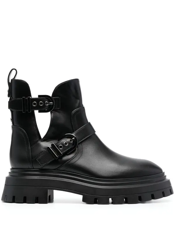 STUART WEITZMAN Buckle-fastening Ankle Boots - Black