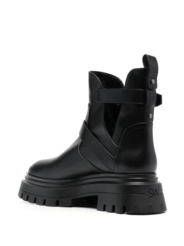 STUART WEITZMAN Buckle-fastening Ankle Boots - Black