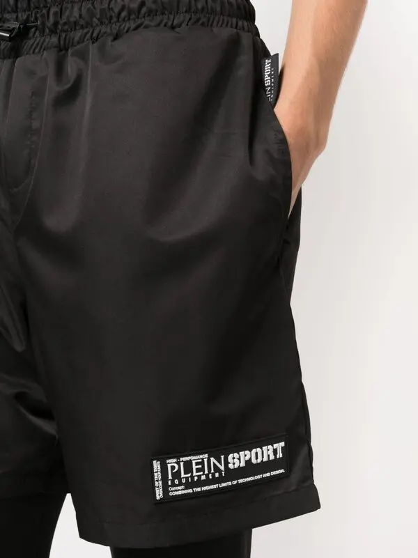PLEIN SPORT Layered Running Shorts