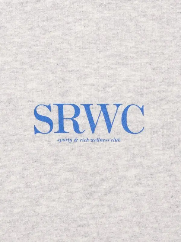 Sporty & Rich Upper East Side Cotton Sweatshirt - Grey