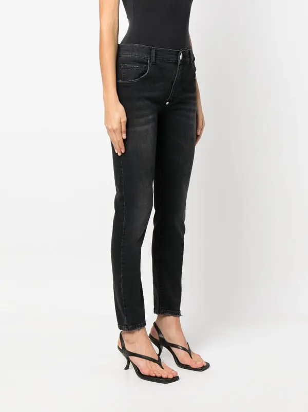 Philipp Plein Stonewashed Straight-leg Jeans