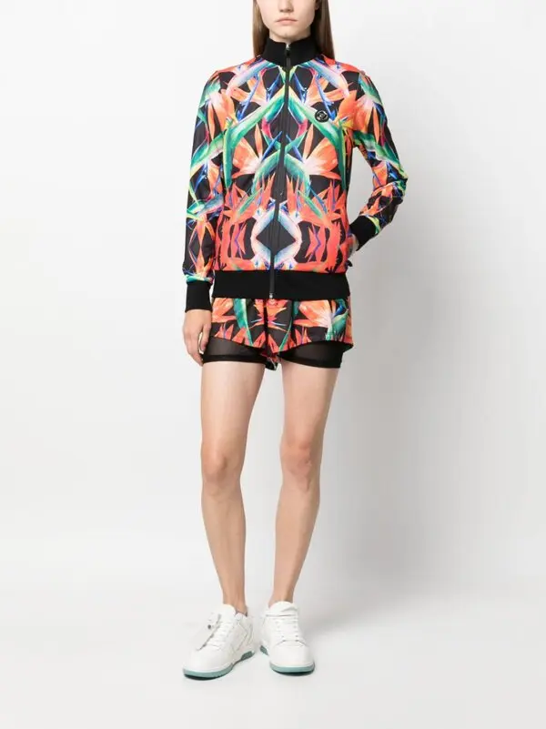 PLEIN SPORT Floral-print Panelled Tracksuit