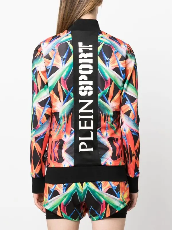 PLEIN SPORT Floral-print Panelled Tracksuit