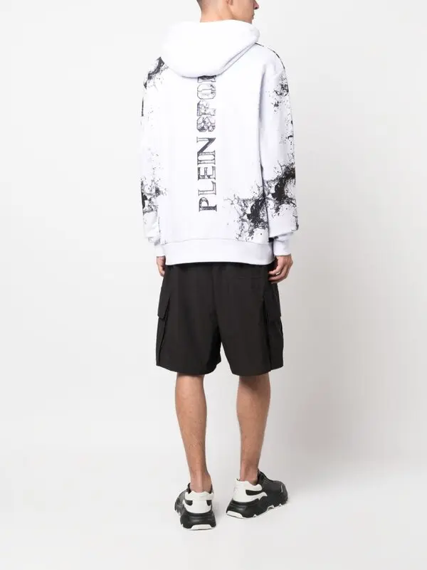 PLEIN SPORT Splash Extreme Cotton Hoodie - White
