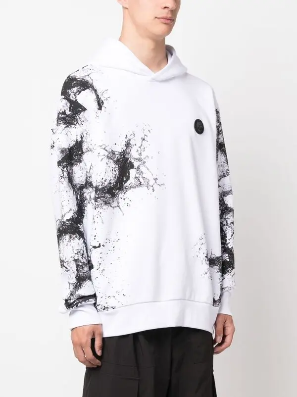 PLEIN SPORT Splash Extreme Cotton Hoodie - White