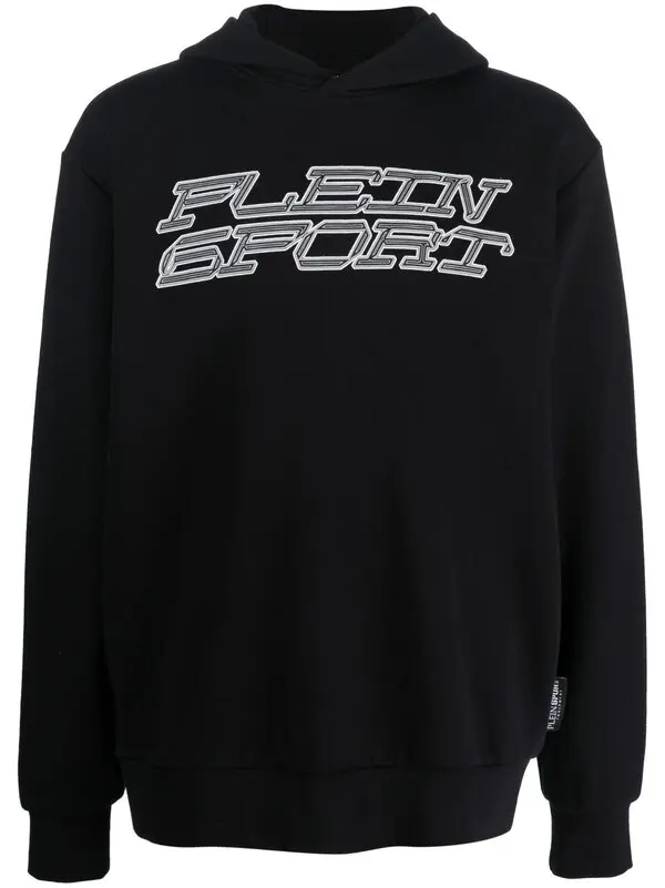 PLEIN SPORT Tiger Logo-print Hoodie