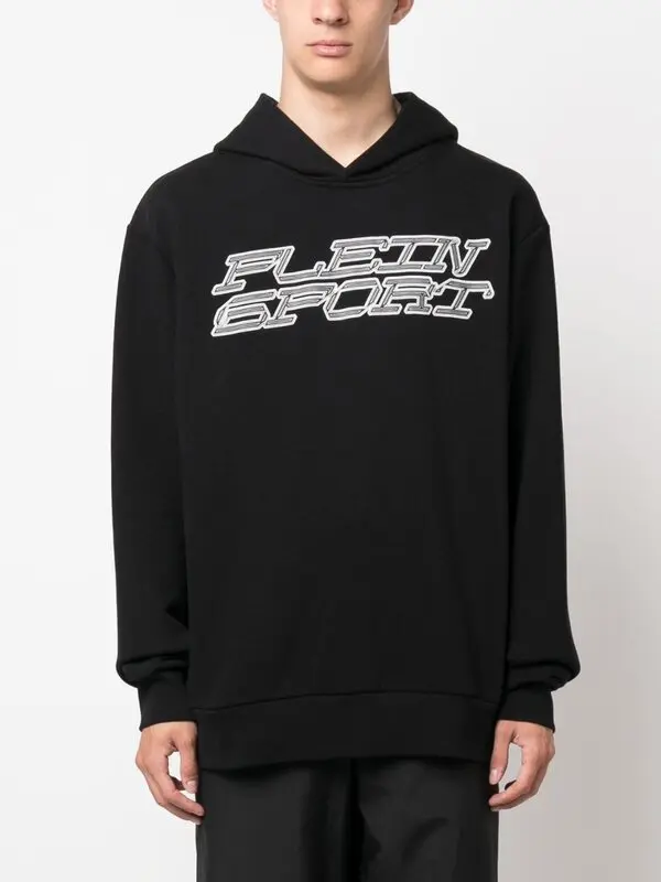 PLEIN SPORT Tiger Logo-print Hoodie