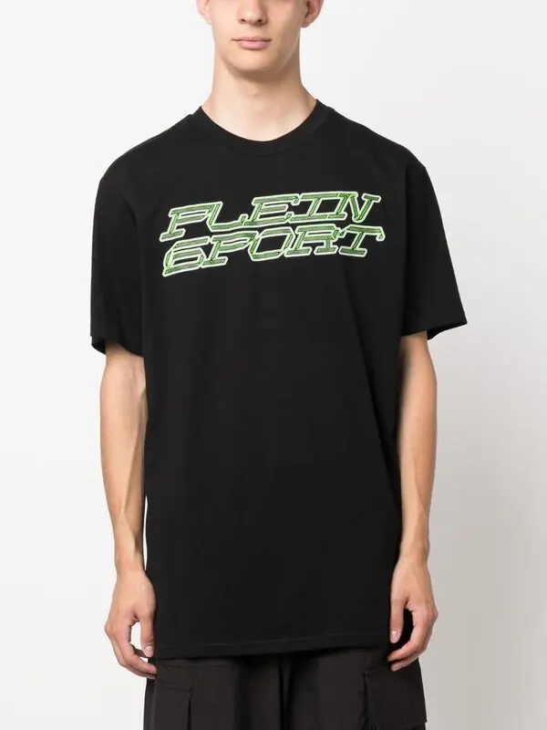 PLEIN SPORT Tiger-print Cotton T-shirt