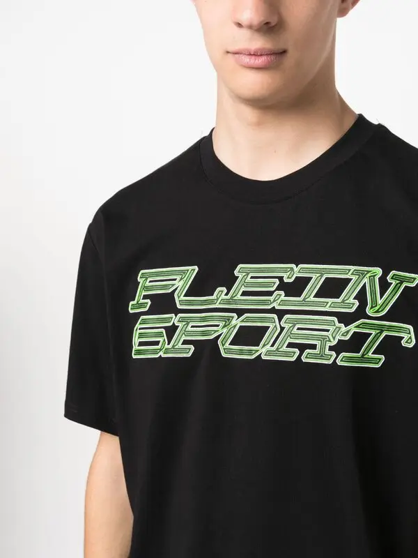 PLEIN SPORT Tiger-print Cotton T-shirt