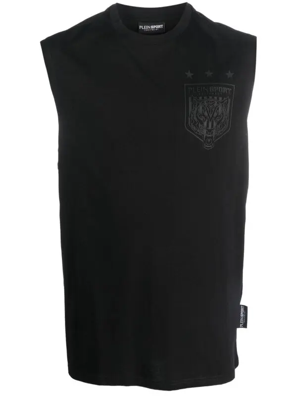 PLEIN SPORT Tiger Crest Edition Vest - Black