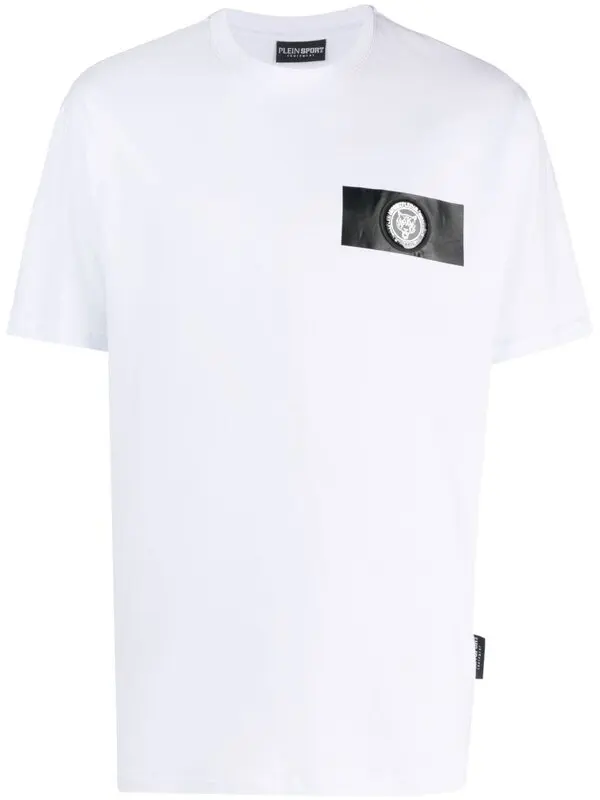PLEIN SPORT Short-sleeve Cotton T-shirt - White