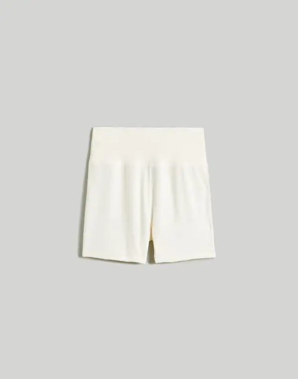 Madewell Towel Terry Biker Shorts - Lighthouse