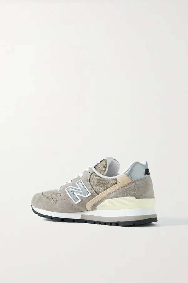 NEW BALANCE 996 Suede And Mesh Sneakers - Gray