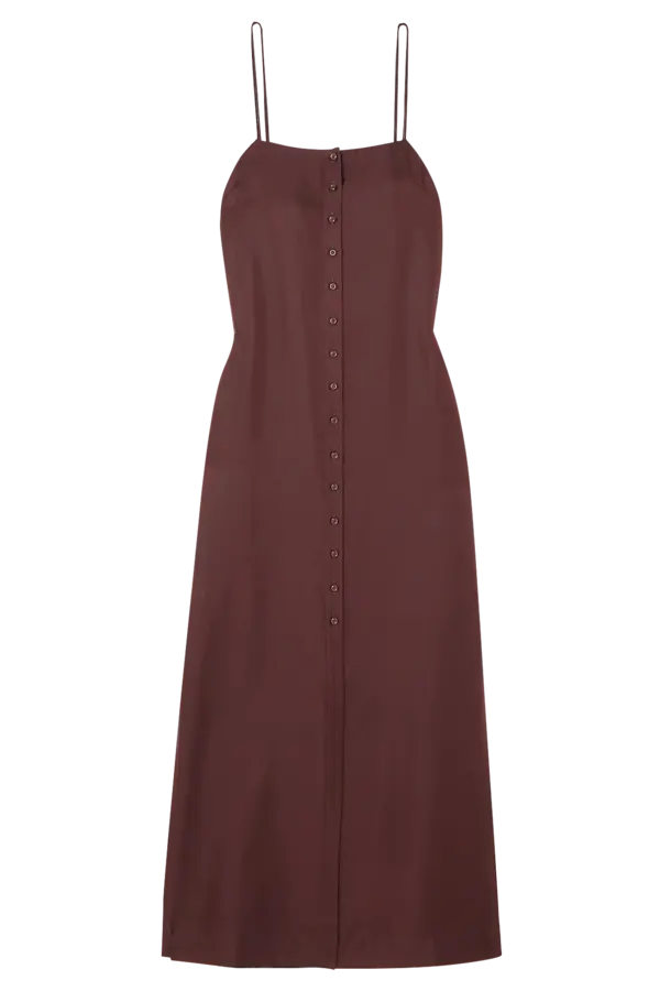 LOULOU STUDIO Vabea Silk-twill Maxi Dress