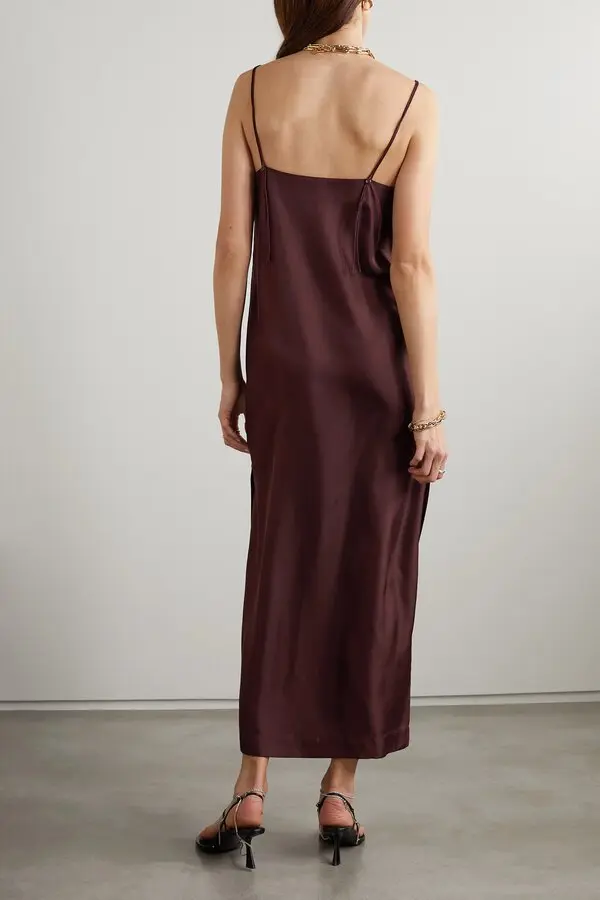 LOULOU STUDIO Vabea Silk-twill Maxi Dress