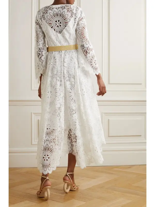 chinese dress ladies DREAMY BLOSSOM WOVEN LACE MIDI DRESS l FLYING TOMATO main image 1