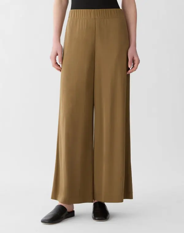 Lafayette 148 New York Matte Jersey Lenox Pant - Shiitake
