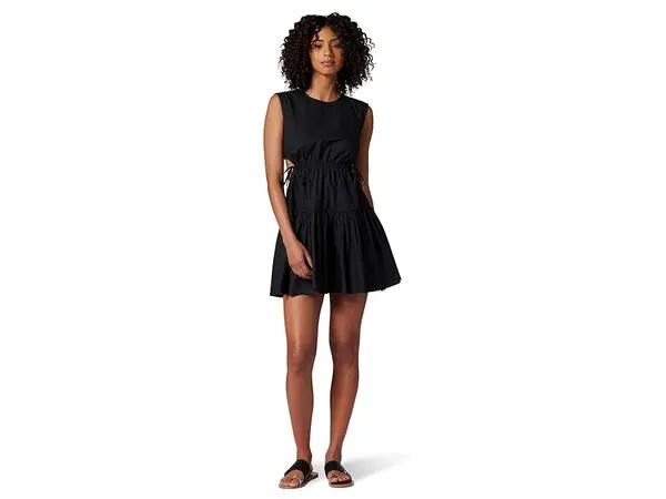 Joie Bea Sleeveless Crewneck Cut-out Tiered Dress