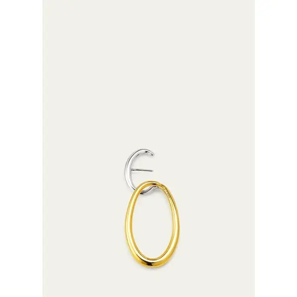 Charlotte Chesnais Delta Two-tone Single Earring - Silver