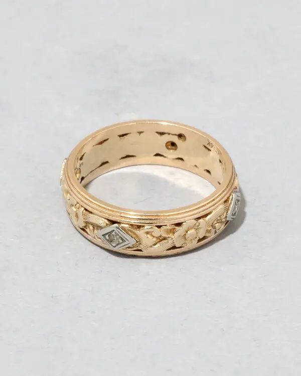 Alexis Bittar Antique 1920s Floral Band Ring