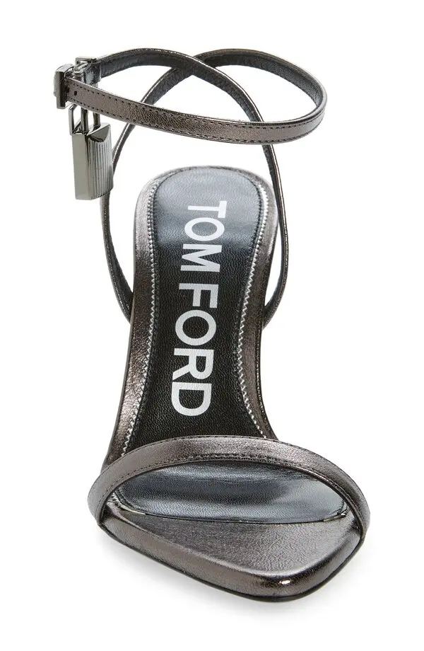 TOM FORD Padlock Ankle Strap Sandal