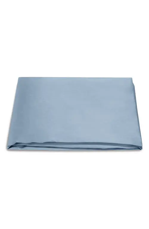 MATOUK Talita Satin Stitch Fitted Sheet - Hazy Blue