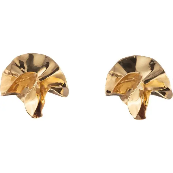STERLING KING Delphinium Mini Stud Earrings - Gold