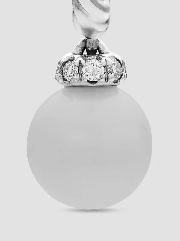 David Yurman And Pavé Solari Drop Earrings In Sterling Silver With Pearls And Diamonds, 18.4mm - Pearl